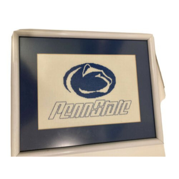Art | Penn State Cross Stitch And Petit Point Framed Artwork | Poshmark
